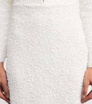 Adam Lippes Sequined Midi Skirt