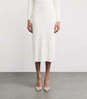 Adam Lippes Sequined Midi Skirt