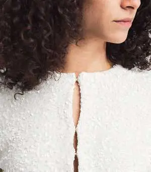 Adam Lippes Sequin Knit Raya Cardigan