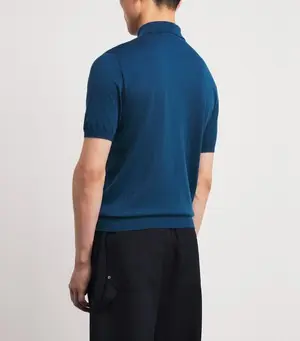 FIORONI CASHMERE Cotton-cashmere Polo Shirt