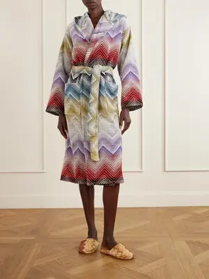 Missoni Marea Striped Cotton-terry Robe - Multi