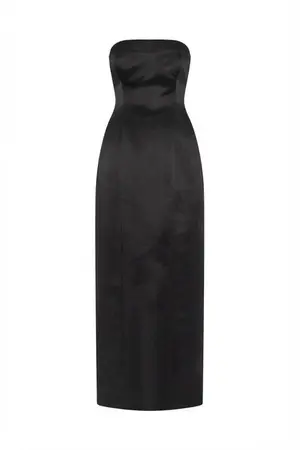 NICHOLAS Strapless Midi Dress - Black