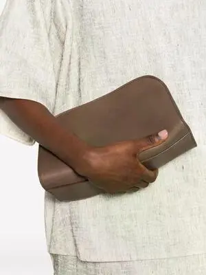 THE ROW Peggy Clutch Bag - Brown