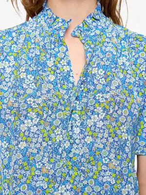 Zadig&Voltaire Topher Floral-print Blouse - Blue