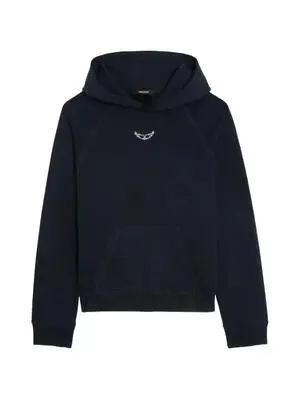 Zadig&Voltaire Georgy Rhinestone Embellished Hoodie - Blue