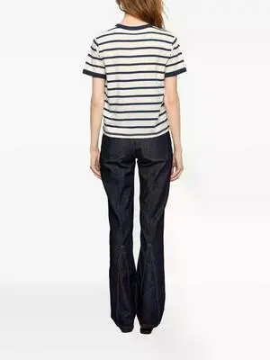 Zadig&Voltaire Striped Crewneck T-shirt - Neutrals