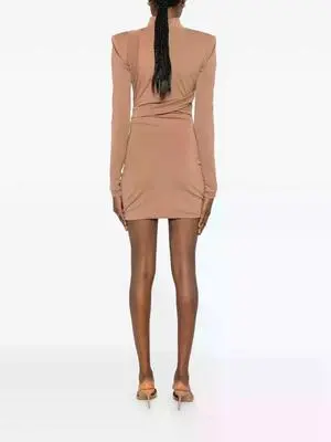 MITILIANE COUTURE Draped Mini Dress With Hardware Detail