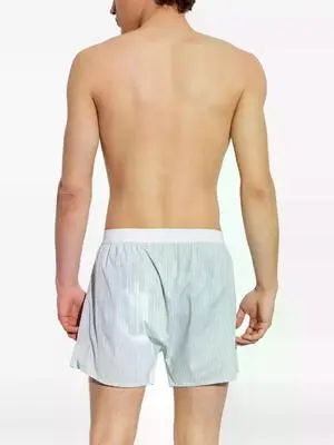 TOM FORD Striped Cotton Boxers - Green