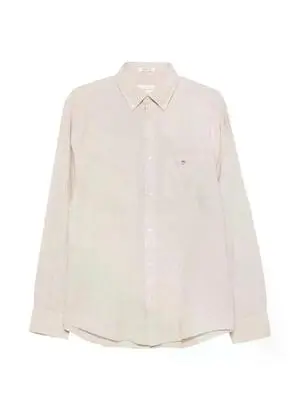 Gant Buttoned Chest-pocket Shirt - Neutrals