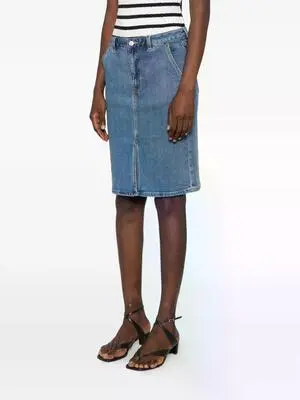 Gant Midi Skirt With Front Slit