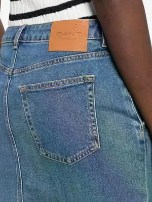 Gant Midi Skirt With Front Slit