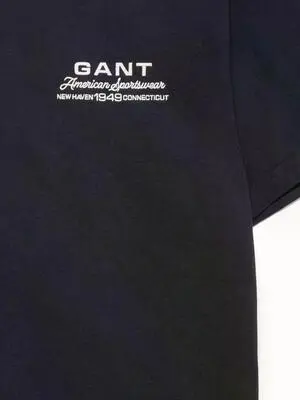 Gant Logo-embroidered T-shirt