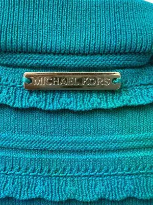 Michael Kors Ruffled Striped Mini Dress
