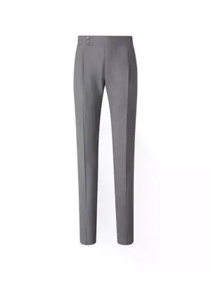 Scabal Pleated Side-adjuster Trousers - Grey