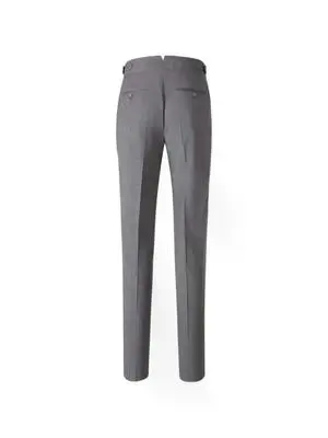 Scabal Pleated Side-adjuster Trousers - Grey