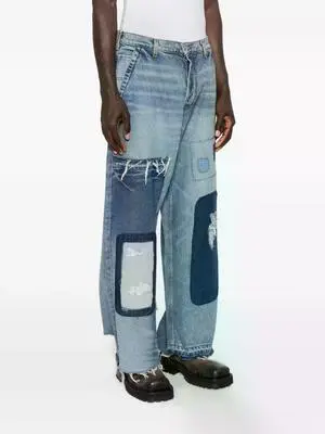 GALLERY DEPT. Patchwork Distressed Jeans - Blue