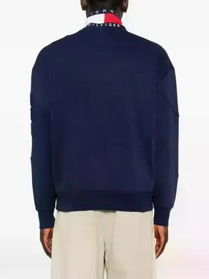 Tommy Hilfiger Logo Patch Quarter-zip Sweater