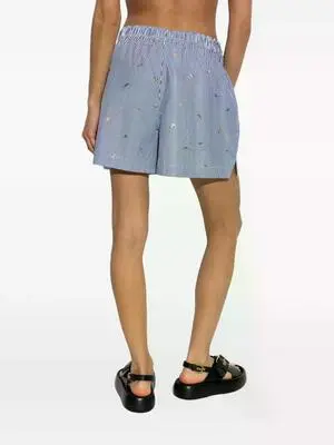 Munthe Striped Bird-print Shorts