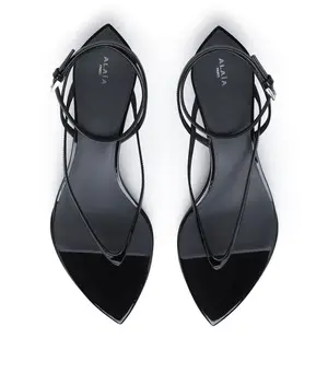 Alaïa Tongs Wedge Sandals - Clear