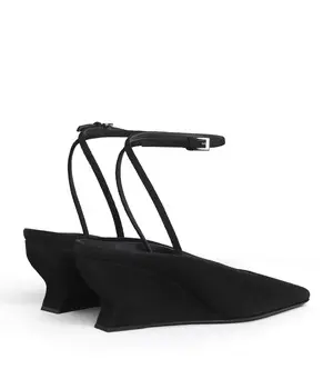 Alaïa Suede Wedge Pumps