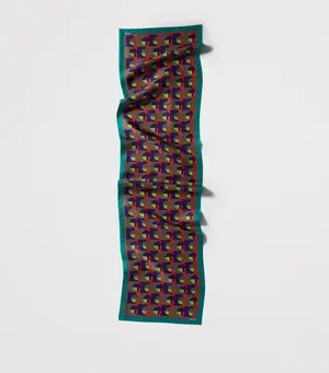 Miu Miu Silk Printed Scarf