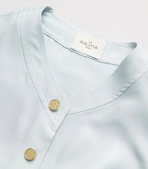 Le Kasha Silk Haima Cropped Shirt