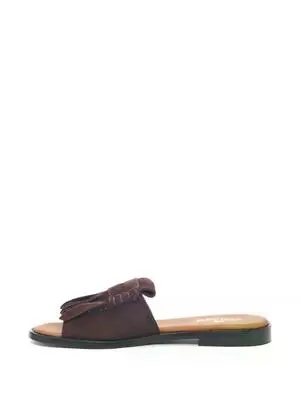 SEBAGO Fringe Detail Penny Slot Sandals - Brown
