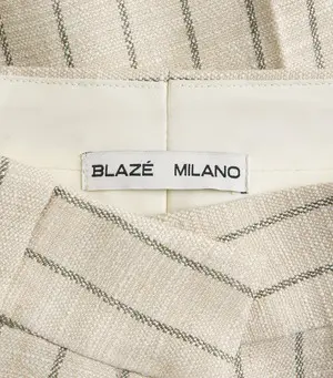 BLAZÉ MILANO Pinstripe Tailored Shorts