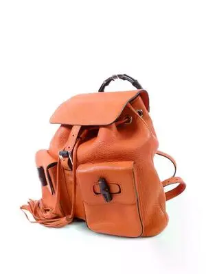 Gucci Bamboo Backpack - Orange