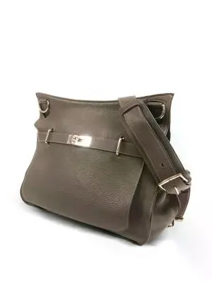 Hermès Jypsiere Togo-leather Shoulder Bag - Grey
