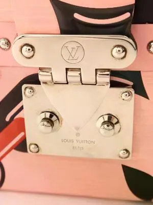 LOUIS VUITTON Petite Malle Épi Leather Chain-flower Cross Body Bag - Pink