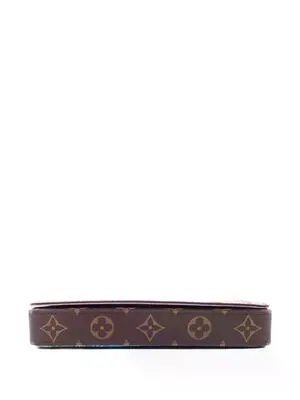 LOUIS VUITTON Felicie Pochette Monogram Tote Bag - Brown