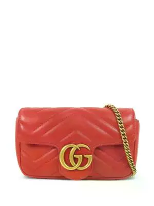 Gucci Mini Marmont Shoulder Bag - Red