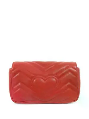Gucci Mini Marmont Shoulder Bag - Red