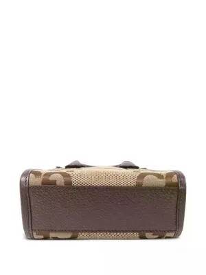 Gucci Jumbo Gg Canvas Shoulder Bag With Web Strap