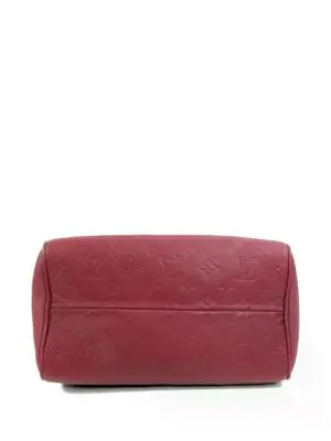 LOUIS VUITTON Speedy Bandouliere Monogram Empreinte Shoulder Bag - Red