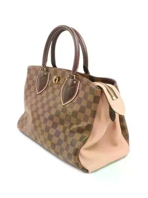 LOUIS VUITTON Normandy Damier Ebene Canvas Tote Bag - Brown