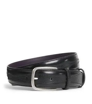 ELLIOT RHODES Jolson Leather Belt - Black