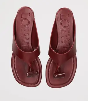 Loewe Leather Toggle Sandals