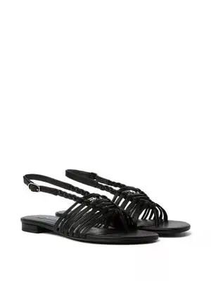 Karl Lagerfeld Alisso Ii Leather Cord Sandals