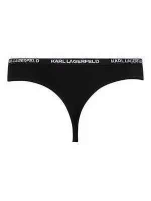 Karl Lagerfeld Logo-waistband Thong