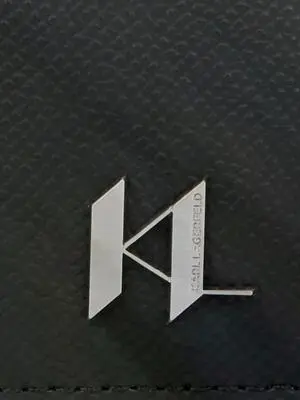 Karl Lagerfeld Monogram Passport Holder