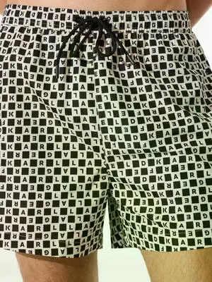 Karl Lagerfeld Checkerboard Swim Shorts
