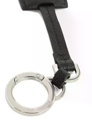 Karl Lagerfeld Logo-plaque Leather Keychain