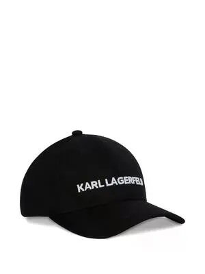 Karl Lagerfeld Logo Embroidery Baseball Cap - Black