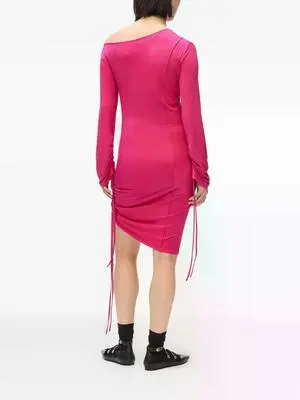 Karl Lagerfeld Off-shoulder Asymmetric Dress - Pink