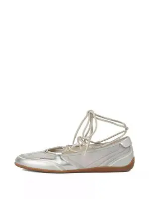 Karl Lagerfeld Altia Ballet Flats - Silver