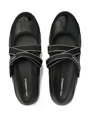 Karl Lagerfeld Altia Kross Strap Flats