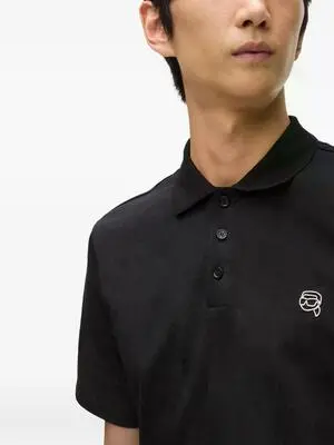 Karl Lagerfeld Ikon Polo Shirt - Black