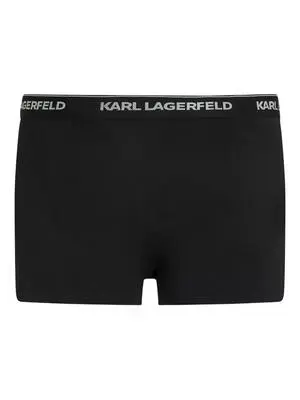 Karl Lagerfeld Logo-waistband Boxers - Black